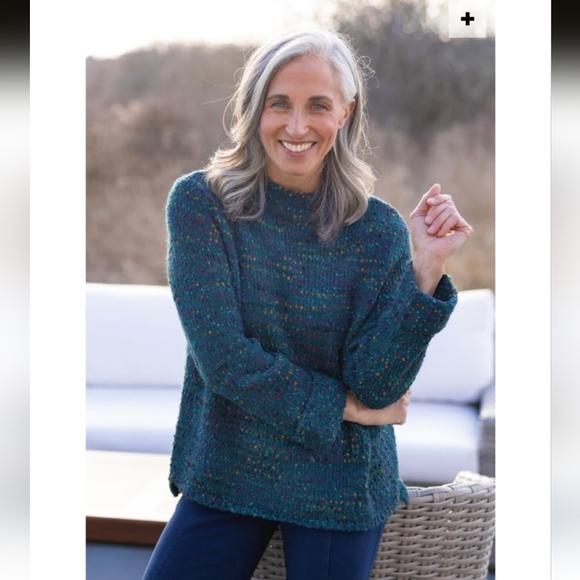 Habitat | Sweaters | Habitat Confetti Knit Funnel Neck Sweater Womens ...
